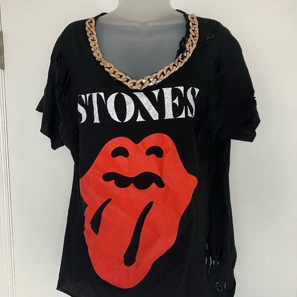 Tops | Custom Made Rock N Roll Shirt | Poshmark